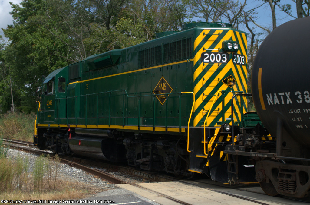 Rear shot of SMS GP38-3 2003